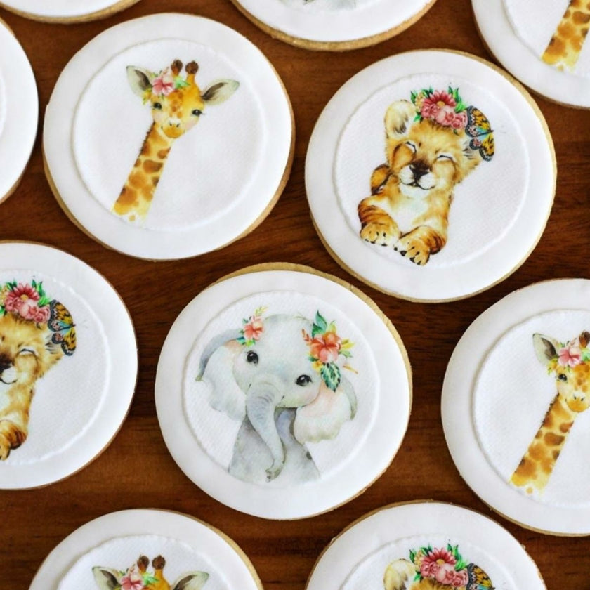 Custom Icing edible images 2.5cm diameter (48 circles) | CustomIcing.com.au