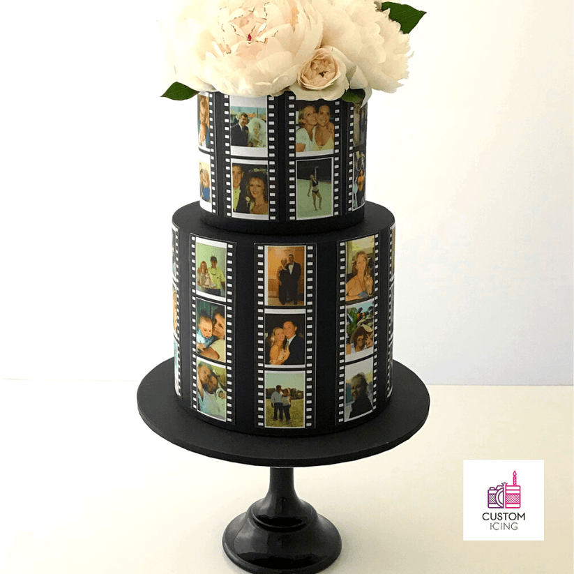 19cm x 5.6cm (16 photos) Edible Printed Icing Film Strips – CustomIcing ...
